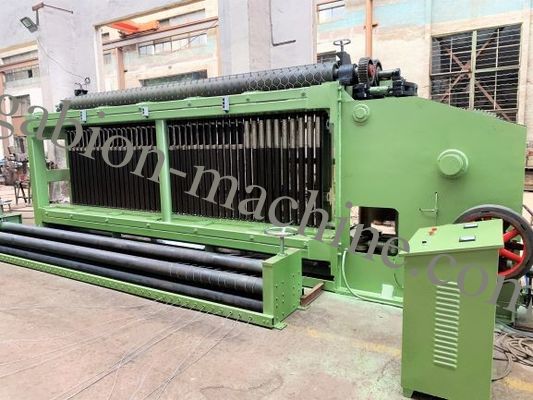 3.2mm Wire 80x100mm Adjustable Gabion Mesh Machine 195m/h Mesh Output