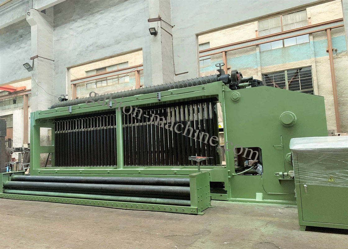 3.2mm Wire 80x100mm Adjustable Gabion Mesh Machine 195m/h Mesh Output