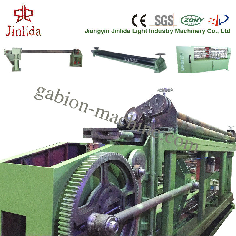 84 x 120mm Mesh Size Low Noise Automatic Gabion Basket Machine For Max ...
