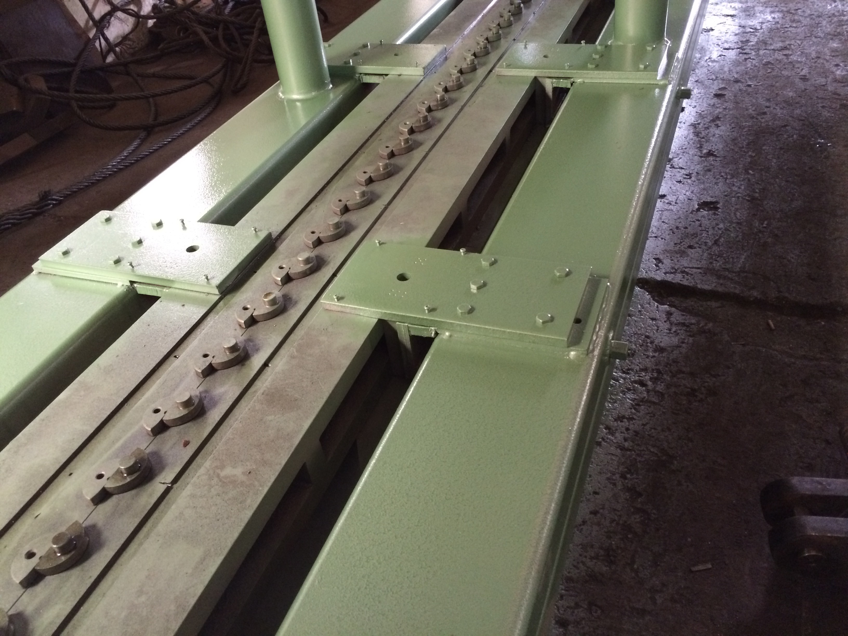 84 x 120mm Mesh Size Low Noise Automatic Gabion Basket Machine For Max ...